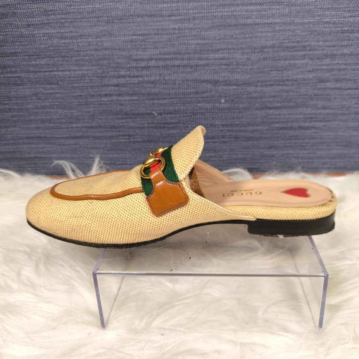 アッパー美品【GUCCI】プリンスタウン 35 シェリーライン ホース アッパー美品【GUCCI】プリンスタウン 35 シェリーライン ホース