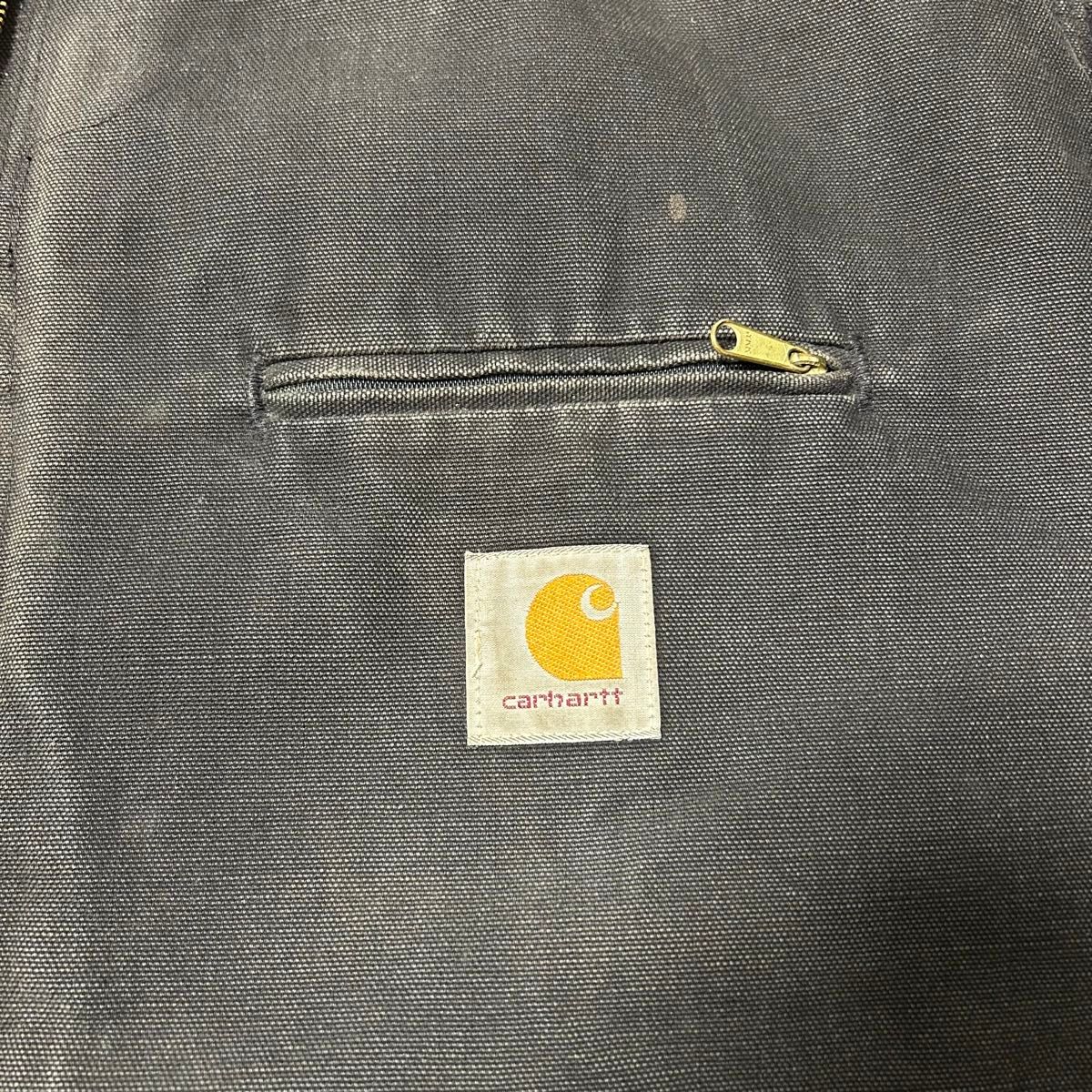 70s~80s】USA製 Carhartt デトロイトジャケットブラック 70s~80s】USA製 Carhartt デトロイトジャケットブラック