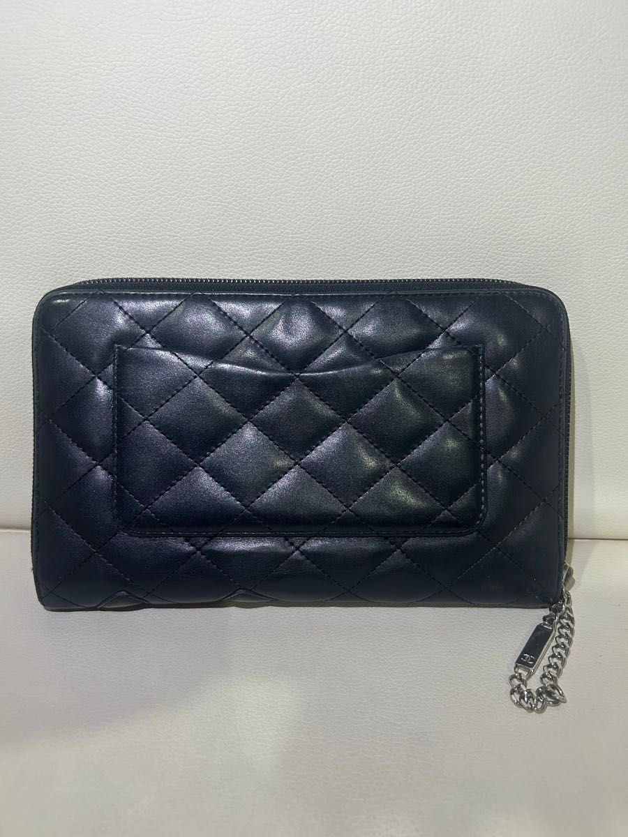 シャネル 財布 カンボンライン 長財布 ブラック ラウンド シャネル 財布 カンボンライン 長財布 ブラック ラウンド