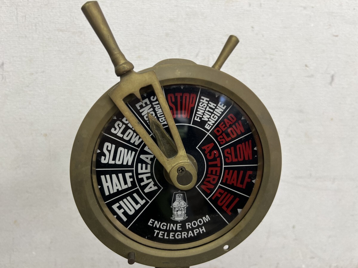 真鍮製 エンジンテレグラフ ENGINE ROOM TELEGRAPH 船舶 真鍮製 エンジンテレグラフ ENGINE ROOM TELEGRAPH 船舶