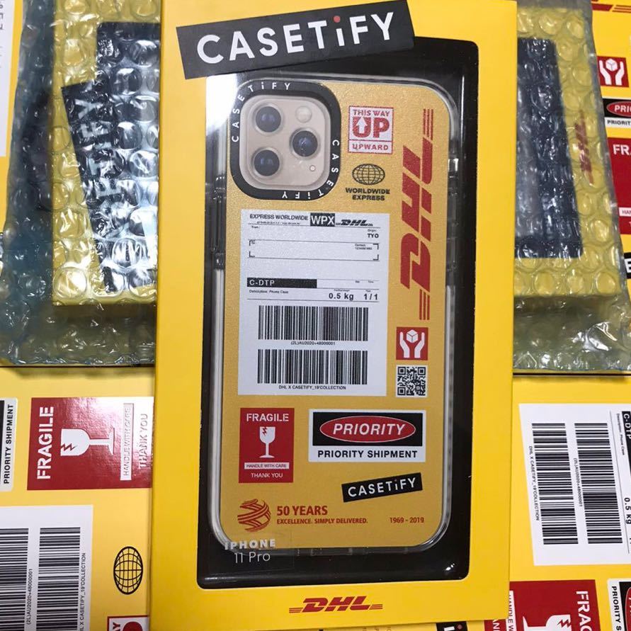 Yahoo!オークション - DHL × CASETiFY IPHONE11プロ用 デリバリーデザ...
