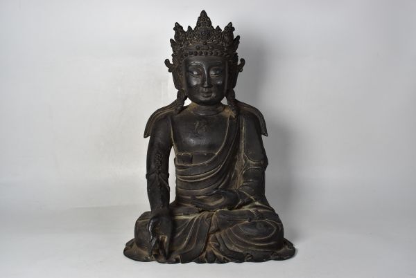 Yahoo!オークション - 銅観音菩薩坐像・銅觀音菩薩像 重約7.84kg 仏像 ...