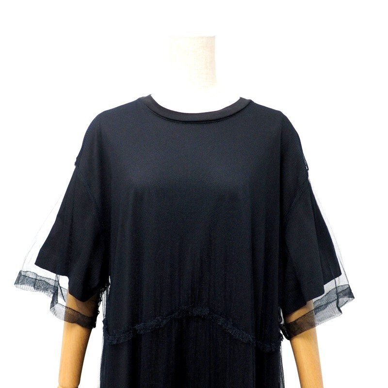 MH4468#シモーンロシャ*Simone Rocha*半袖ティアードロング MH4468#シモーンロシャ*Simone Rocha*半袖ティアードロング