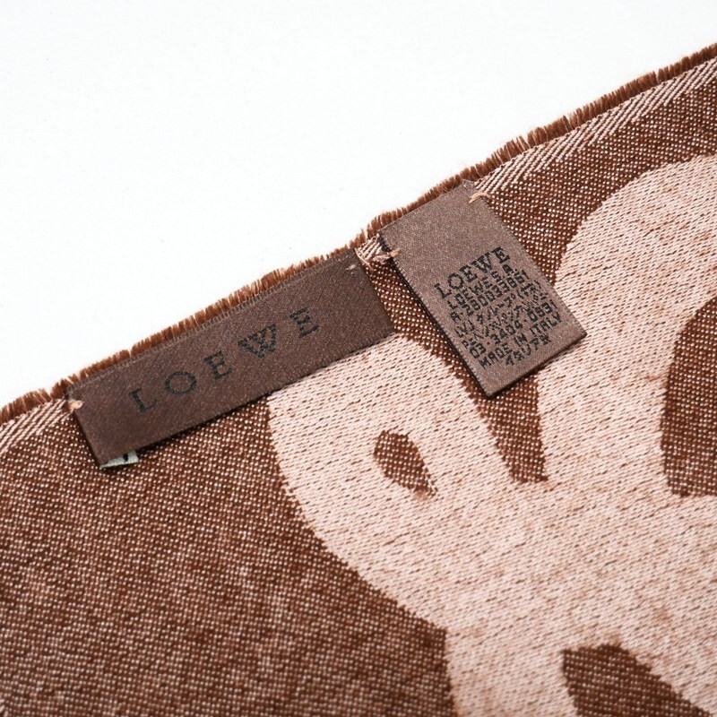 MH4513*イタリア製 LOEWE ロエベ シルクカシミヤ アナグラム MH4513*イタリア製 LOEWE ロエベ シルクカシミヤ アナグラム