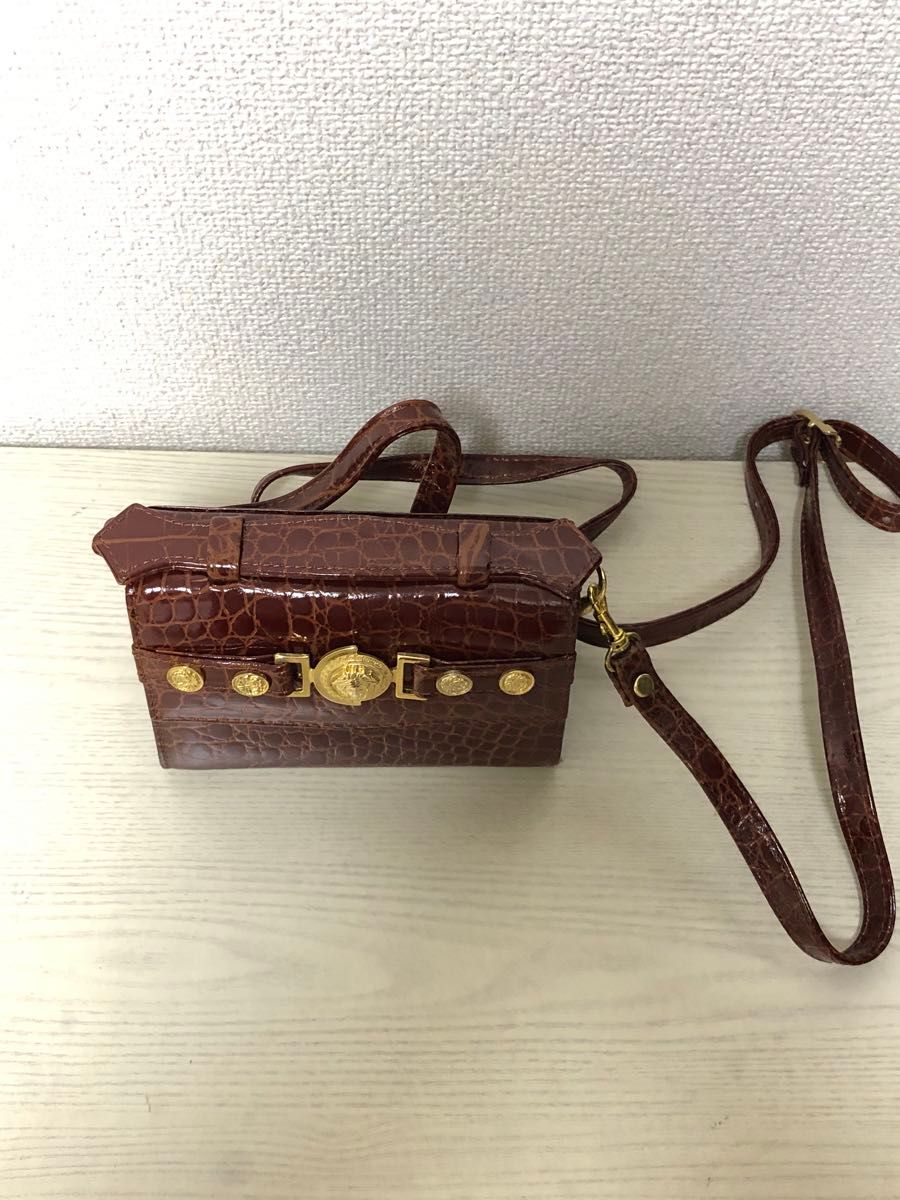 VERSACE ヴェルサーチ クロコダイル ショルダーバッグ トート VERSACE ヴェルサーチ クロコダイル ショルダーバッグ トート