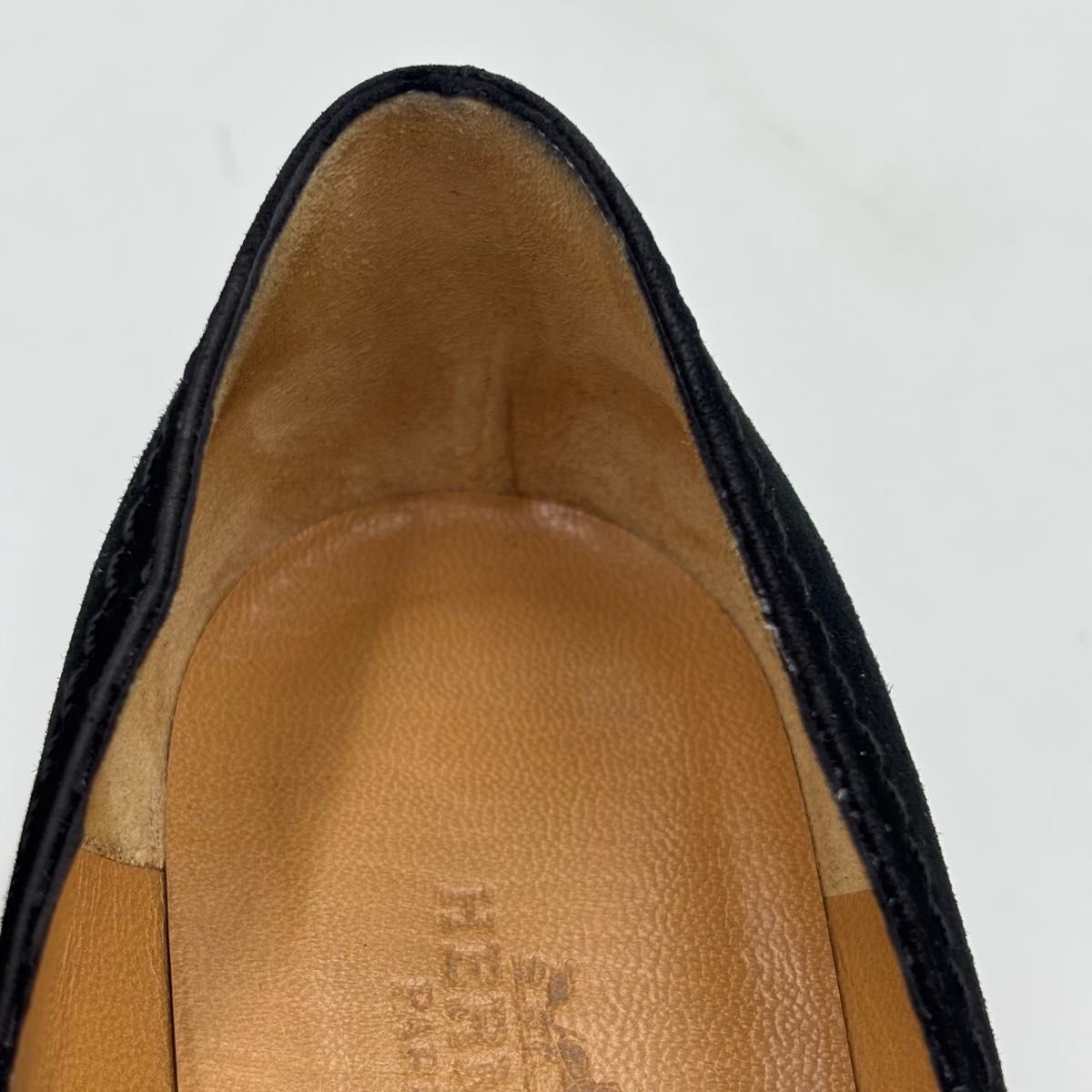 美品HERMES エルメス スエード パンプス スクエアトゥ 太ヒール 美品HERMES エルメス スエード パンプス スクエアトゥ 太ヒール