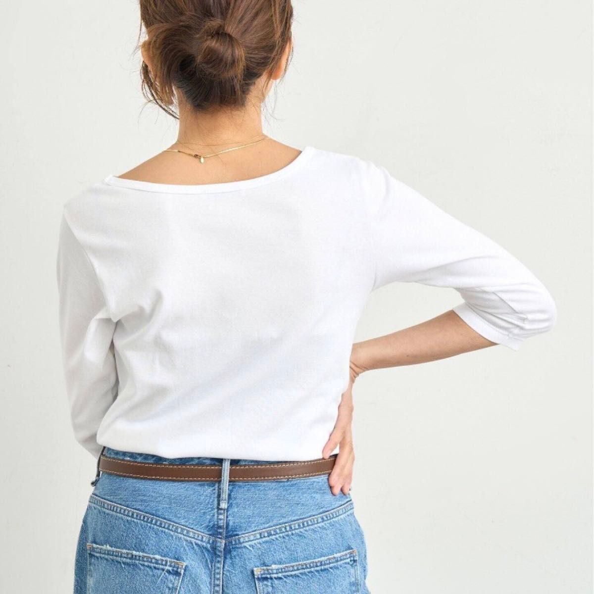 今季 新品 未使用 タグ付 IENA ATON/エイトン 別注 SUVIN FRAISE 今季 新品 未使用 タグ付 IENA ATON/エイトン 別注 SUVIN FRAISE