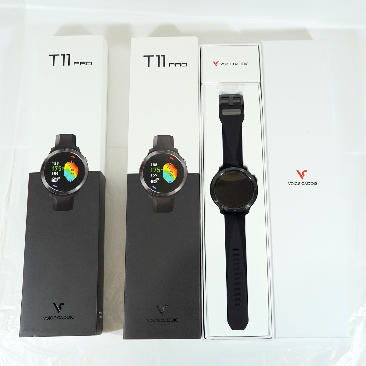 1000円スタート ゴルフ用品 Voice Caddie T11 PRO 2点 ボイスキャディ T11 プロ GPS ゴルフナビ ゴルフウォッチ ブラック 2 VV30022(GPSナビ ...