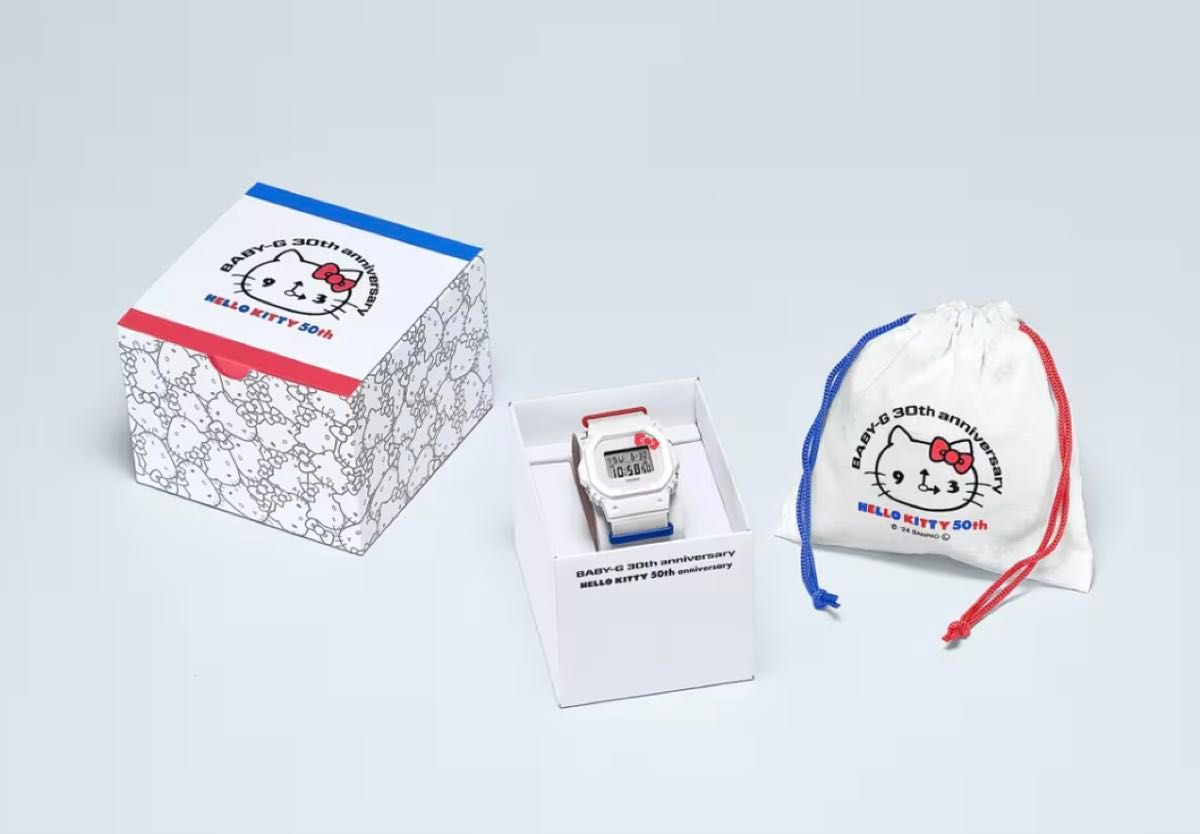 BABY-G ハローキティ50周年コラボモデル BGD-565KT-7JR 新品未 BABY-G ハローキティ50周年コラボモデル BGD-565KT-7JR 新品未