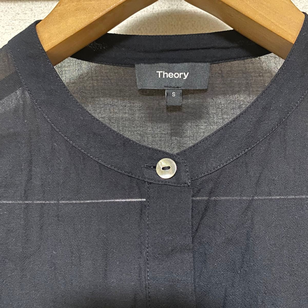 セオリー theory ブラウス シアー 透け感 シースルー ブラック セオリー theory ブラウス シアー 透け感 シースルー ブラック
