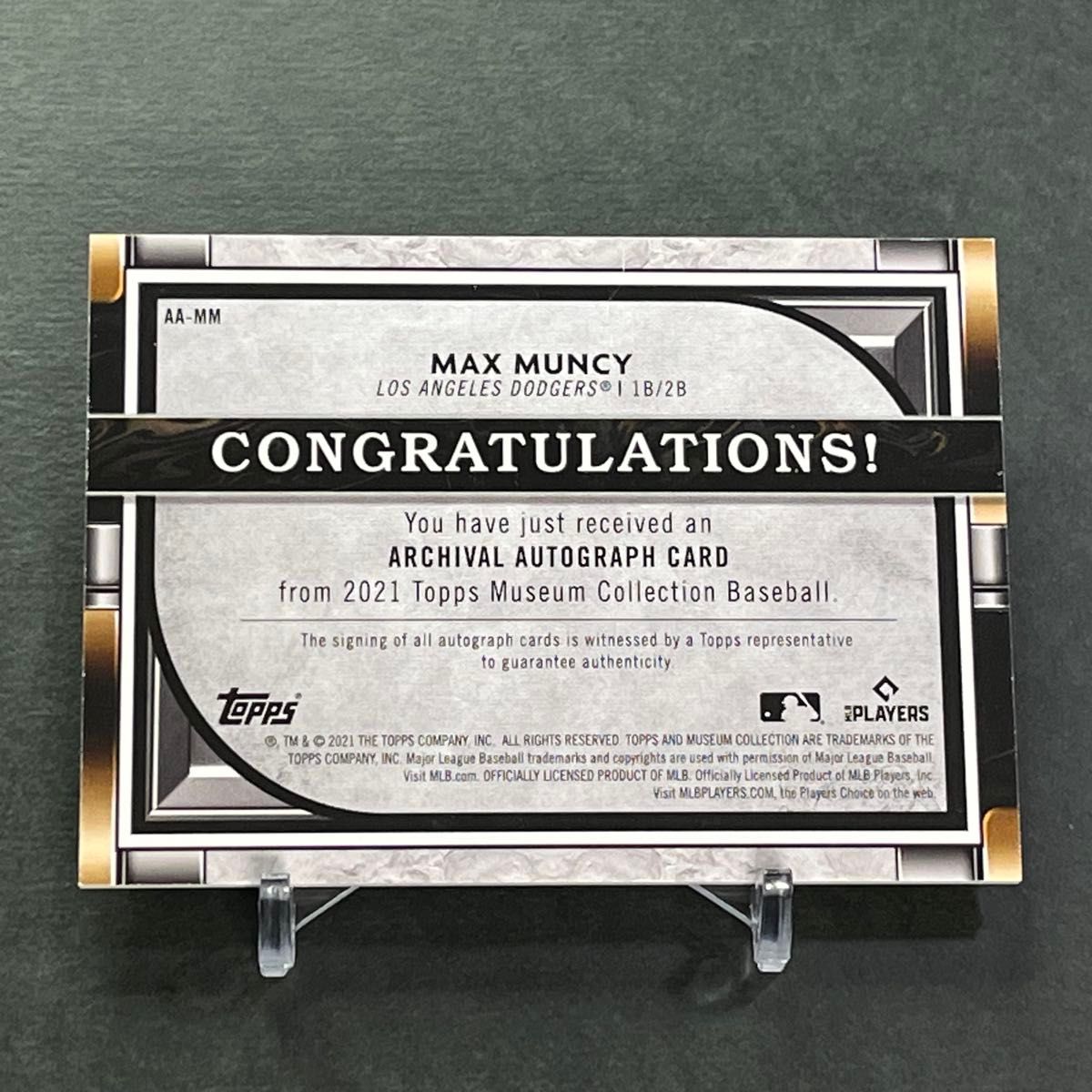 25枚限定&1st No 】2021 Topps Museum Collection マックス 25枚限定&1st No 】2021 Topps Museum Collection マックス