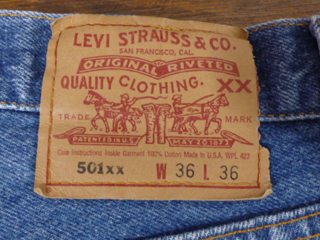 Yahoo!オークション - Levis 501 W36 L36 MADE IN USA 80s 90s リーバ...