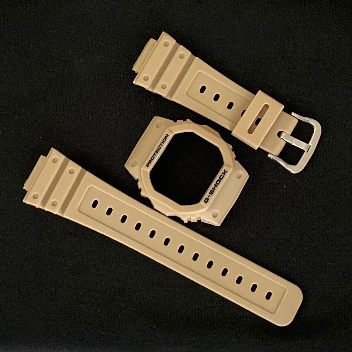 CASIO G-SHOCK交換用ベルトとベゼルのセット ライトブラウン DW CASIO G-SHOCK交換用ベルトとベゼルのセット ライトブラウン DW