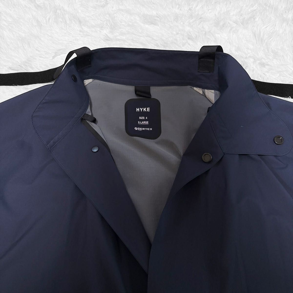 HYKE ハイク PERTEX MILITARY COAT 21SS サイズ4 ネイビー HYKE ハイク PERTEX MILITARY COAT 21SS サイズ4 ネイビー