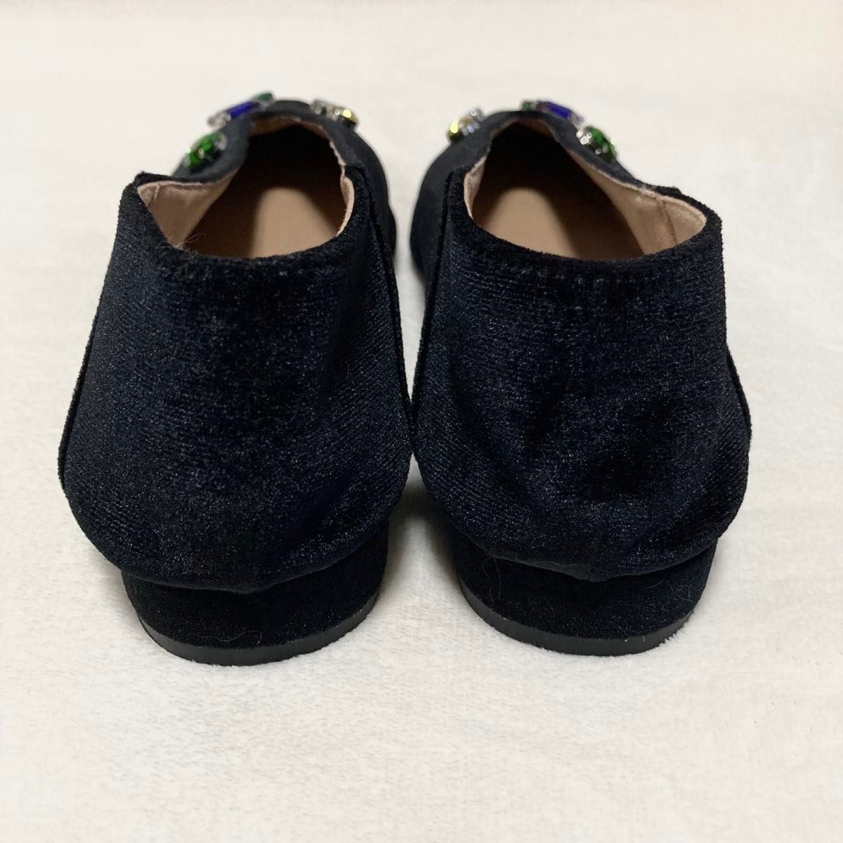 未使用級】 AMERI アメリビンテージ フラット パンプス L 黒 未使用級】 AMERI アメリビンテージ フラット パンプス L 黒