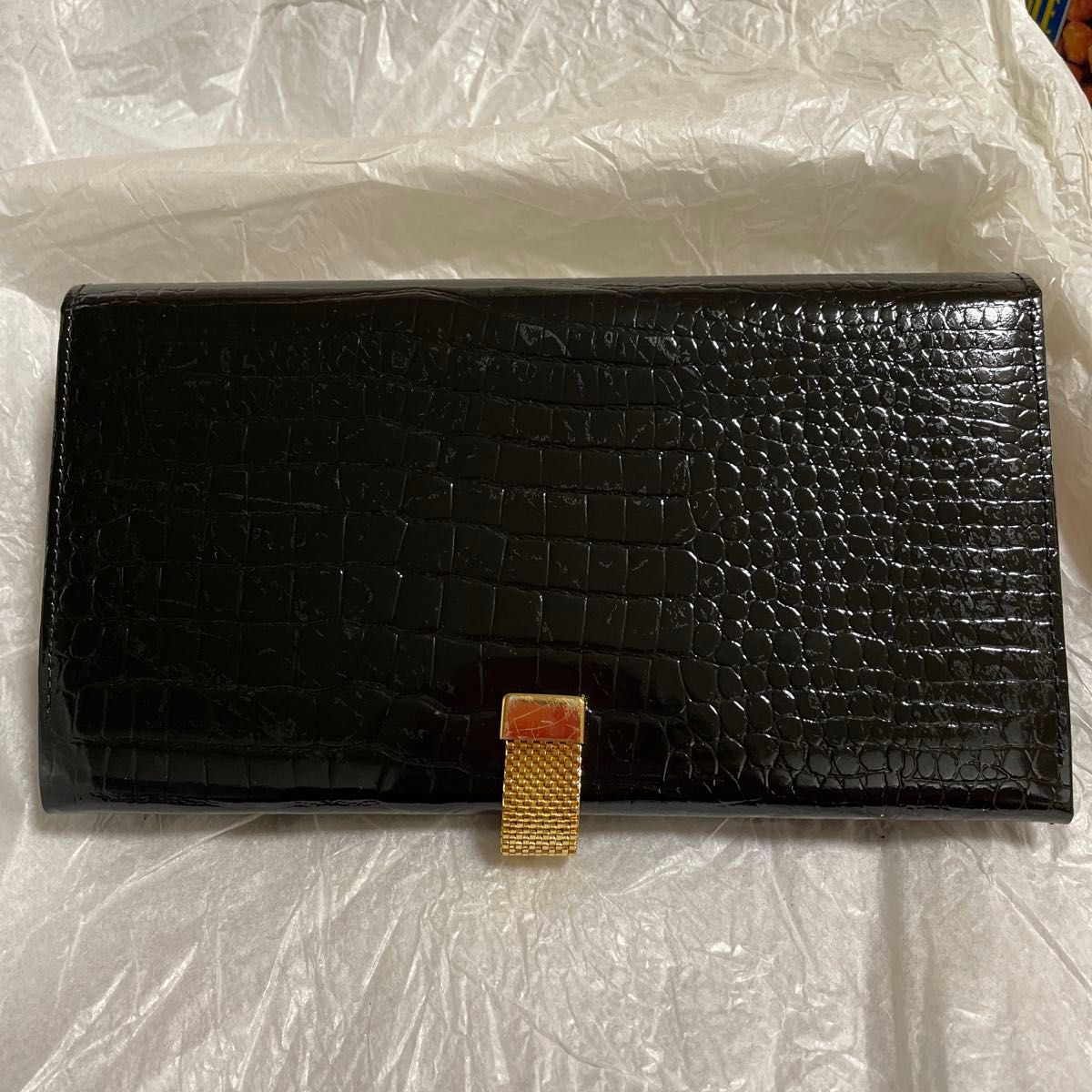 長財布 クロコダイル調 ブラック ゴールド金具|Yahoo!フリマ 長財布 クロコダイル調 ブラック ゴールド金具|Yahoo!フリマ