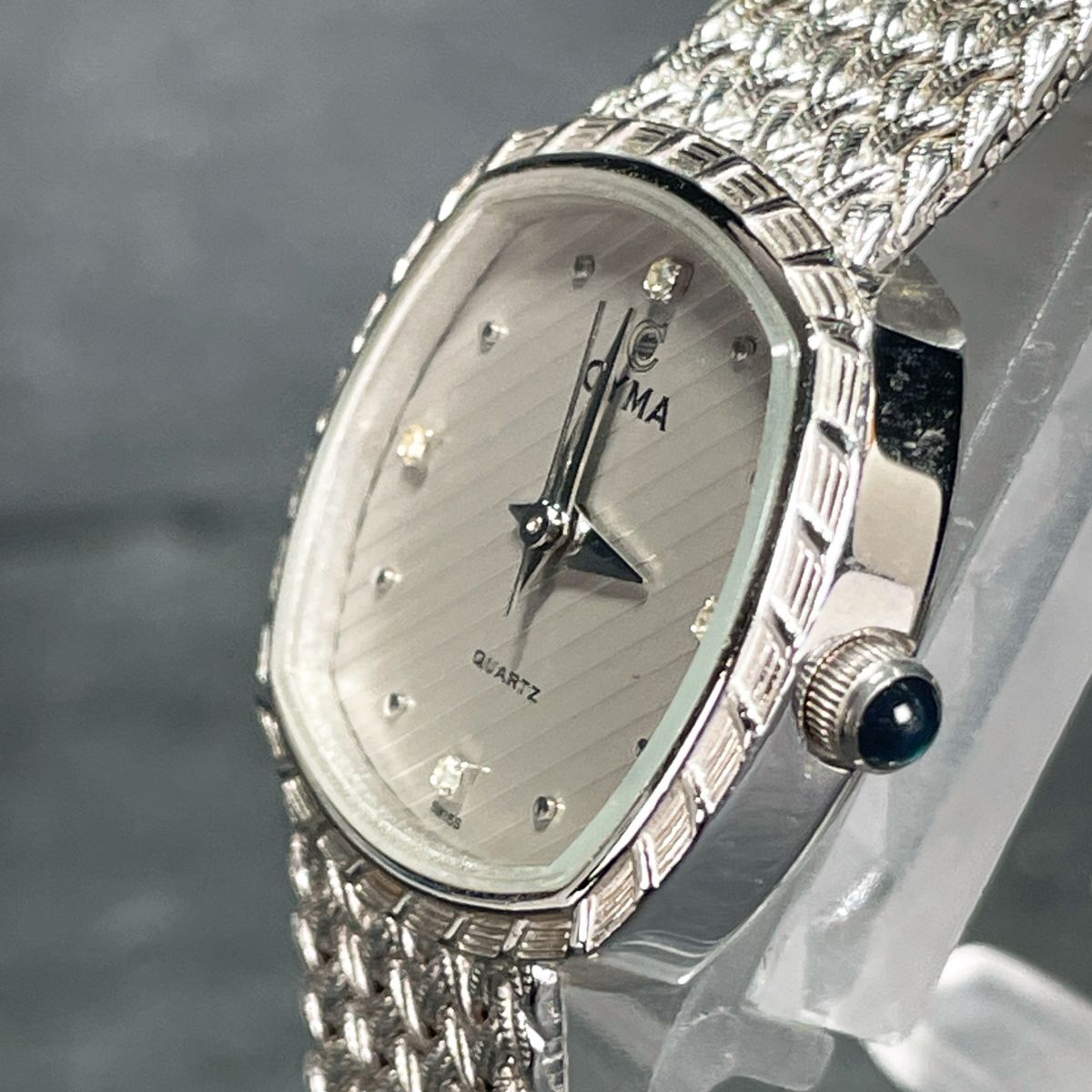 美品 CYMA シーマ 616 腕時計 アナログ クオーツ 3針 グレー文字 美品 CYMA シーマ 616 腕時計 アナログ クオーツ 3針 グレー文字