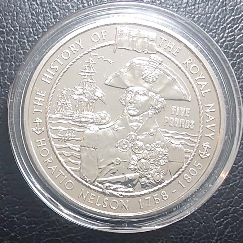 2003年 イギリス王室属領ガーンジー島白銅貨 5ポンド 英国海軍 2003年 イギリス王室属領ガーンジー島白銅貨 5ポンド 英国海軍