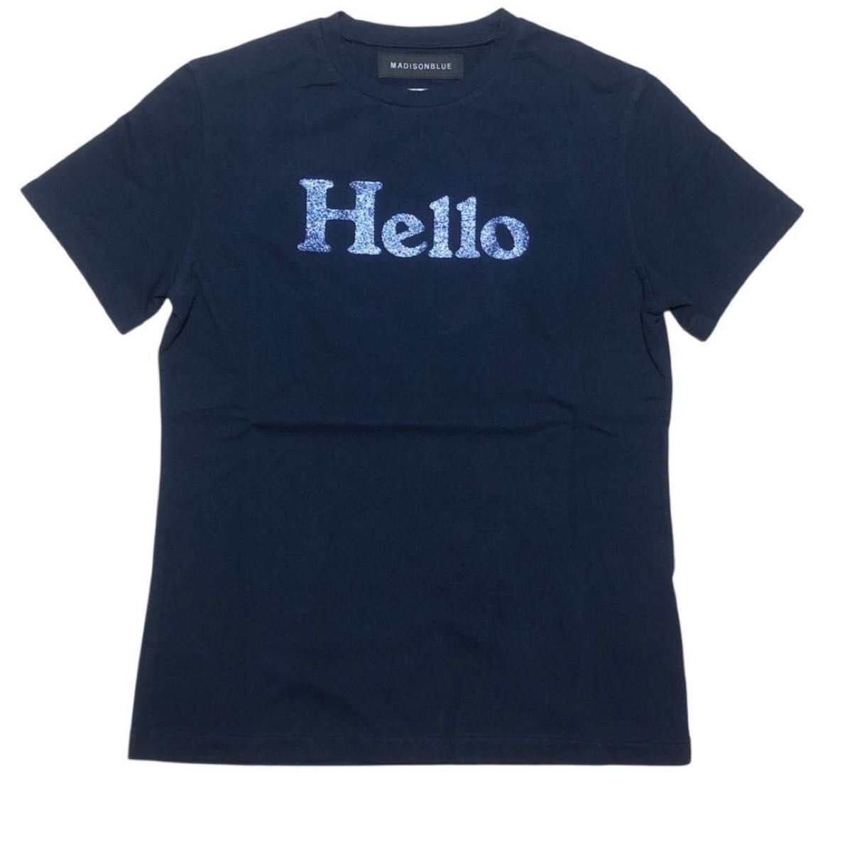 MADISONBLUE HELLO RARIS Tシャツ ラメ 10周年ネイビー|Yahoo MADISONBLUE HELLO RARIS Tシャツ ラメ 10周年ネイビー|Yahoo