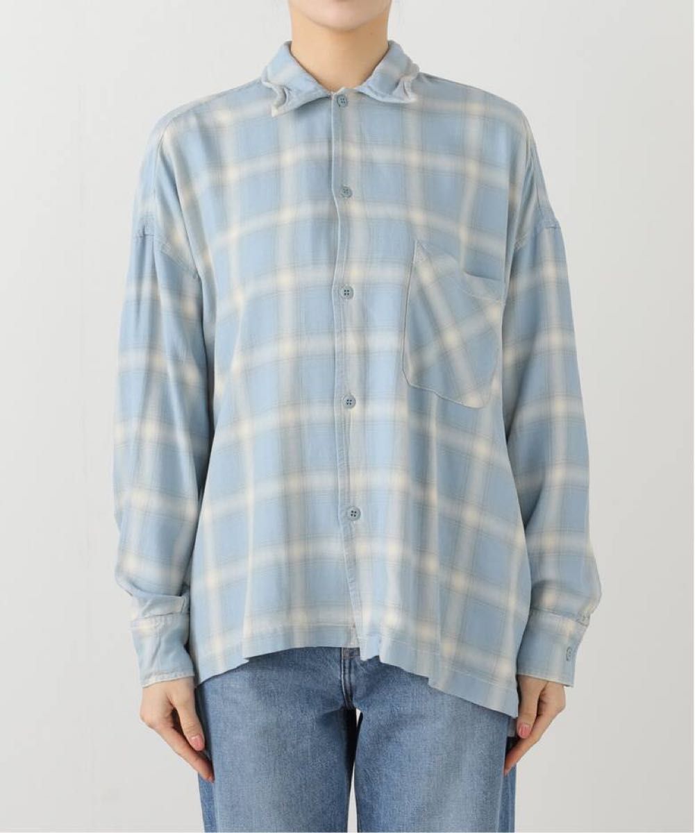 L'Appartement【REMI RELIEF/レミ レリーフ】 CHECK 2 WAY SHIRT L'Appartement【REMI RELIEF/レミ レリーフ】 CHECK 2 WAY SHIRT