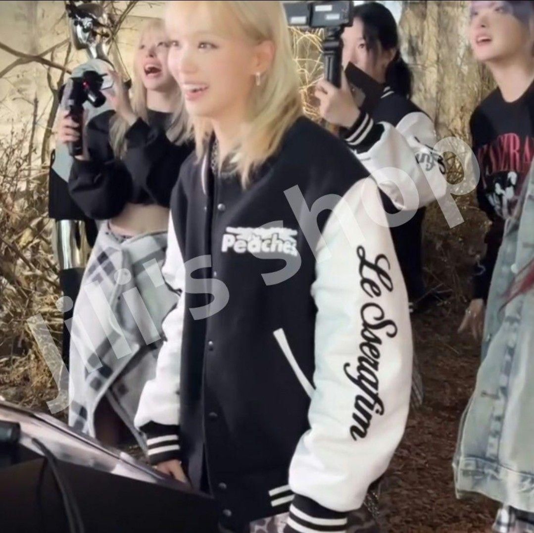 LE SSERAFIM Peaches VARSITY JACKET XL|Yahoo!フリマ(旧 LE SSERAFIM Peaches VARSITY JACKET XL|Yahoo!フリマ(旧