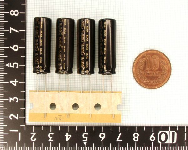 Yahoo!オークション - [4個] ELNA RW2 16V 1800uF 105℃ オーディオコ...
