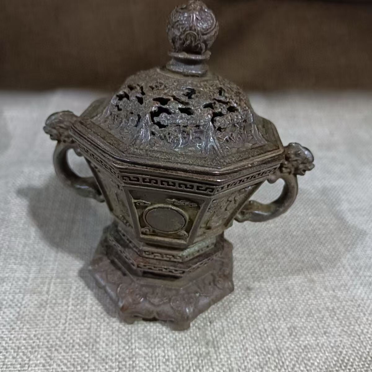 Yahoo!オークション - j44中国古玩 旧家収蔵 青銅器 四大神獣 浮彫 両...