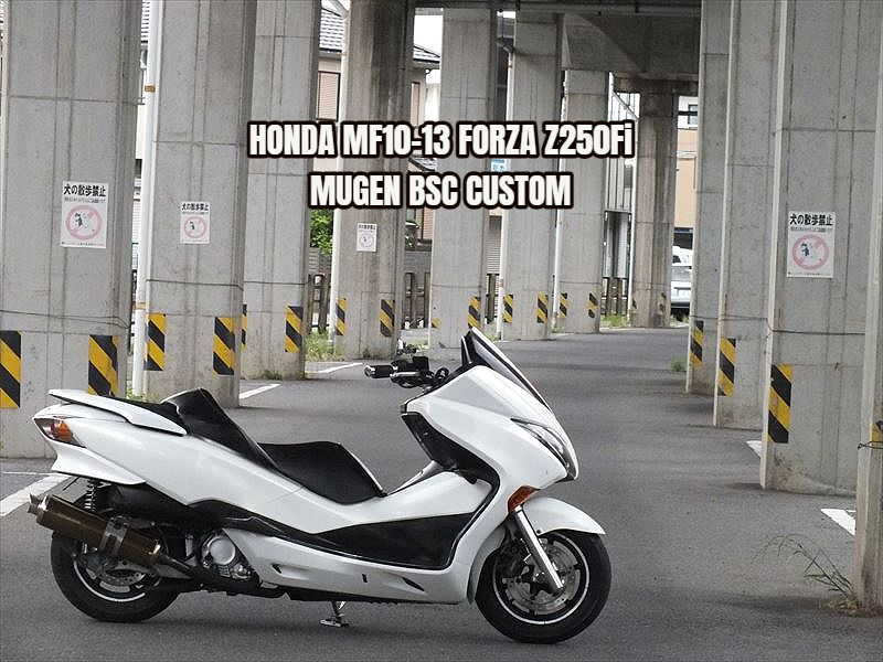 実低走行 後期MF10 フォルツァZ250Fi ローダウン&S7Sマチックevo&無限マフラー&BSCハンドル&BSCリヤショック&メッキパーツカスタム(126cc-250cc)｜売買された ...