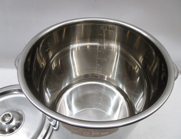 Yahoo!オークション - 大0252 モリブデン 目盛付 寸胴鍋 30㎝ ステン...