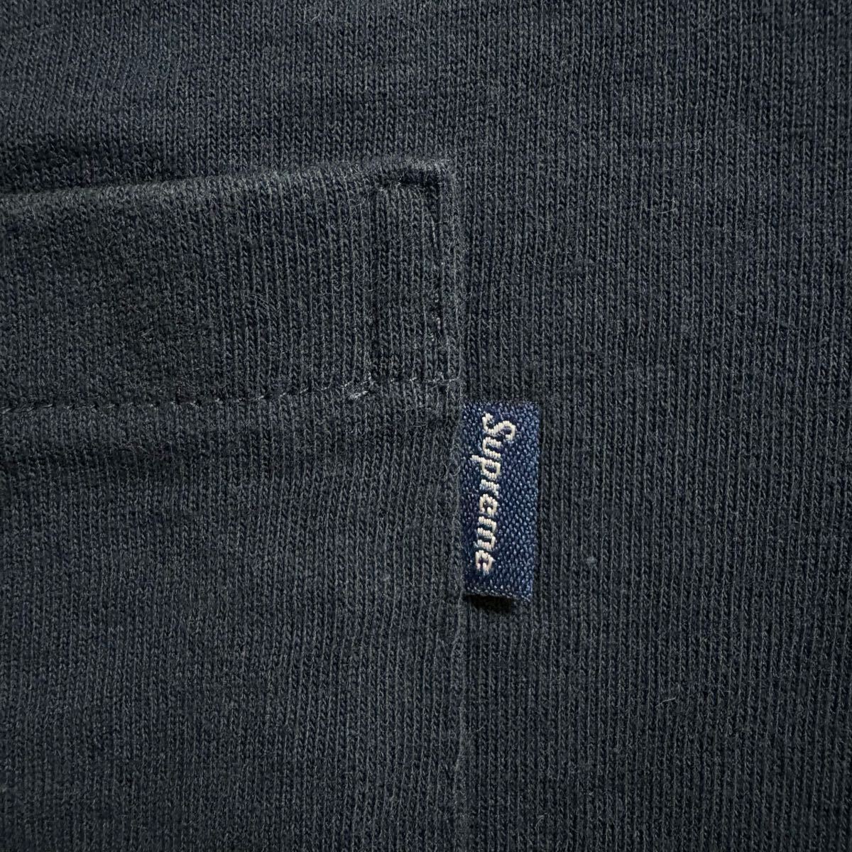 Yahoo!オークション - S Supreme 19FW L/S Pocket Tee Navy