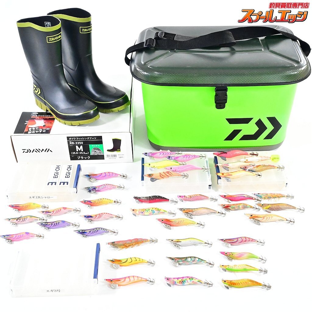 Yahoo!オークション - エギング用品 42個 豪華大量セット ダイワバッ...