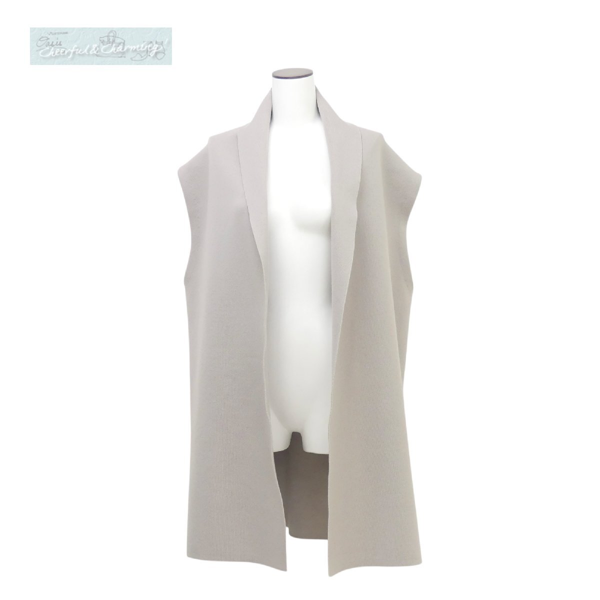 Yahoo!オークション - SOEJU ソージュ ウール混ニットジレ F ベージュ