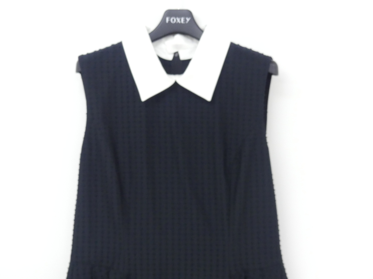 Yahoo!オークション - FOXEY ドレス ワンピース ウィステリア 38 ブラ...