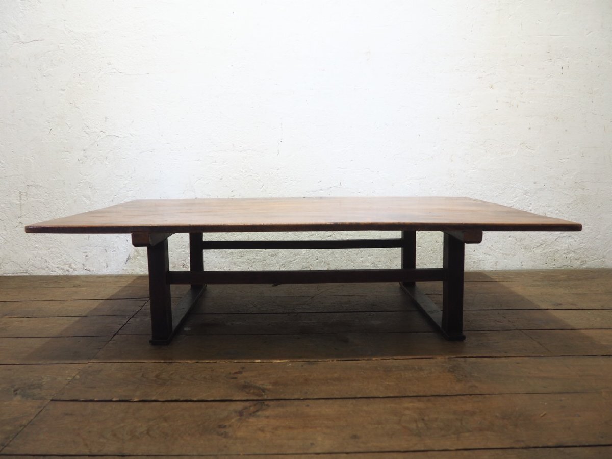 Yahoo!オークション - タT0656 天板W115cm×D75cm アンティーク 一枚板...