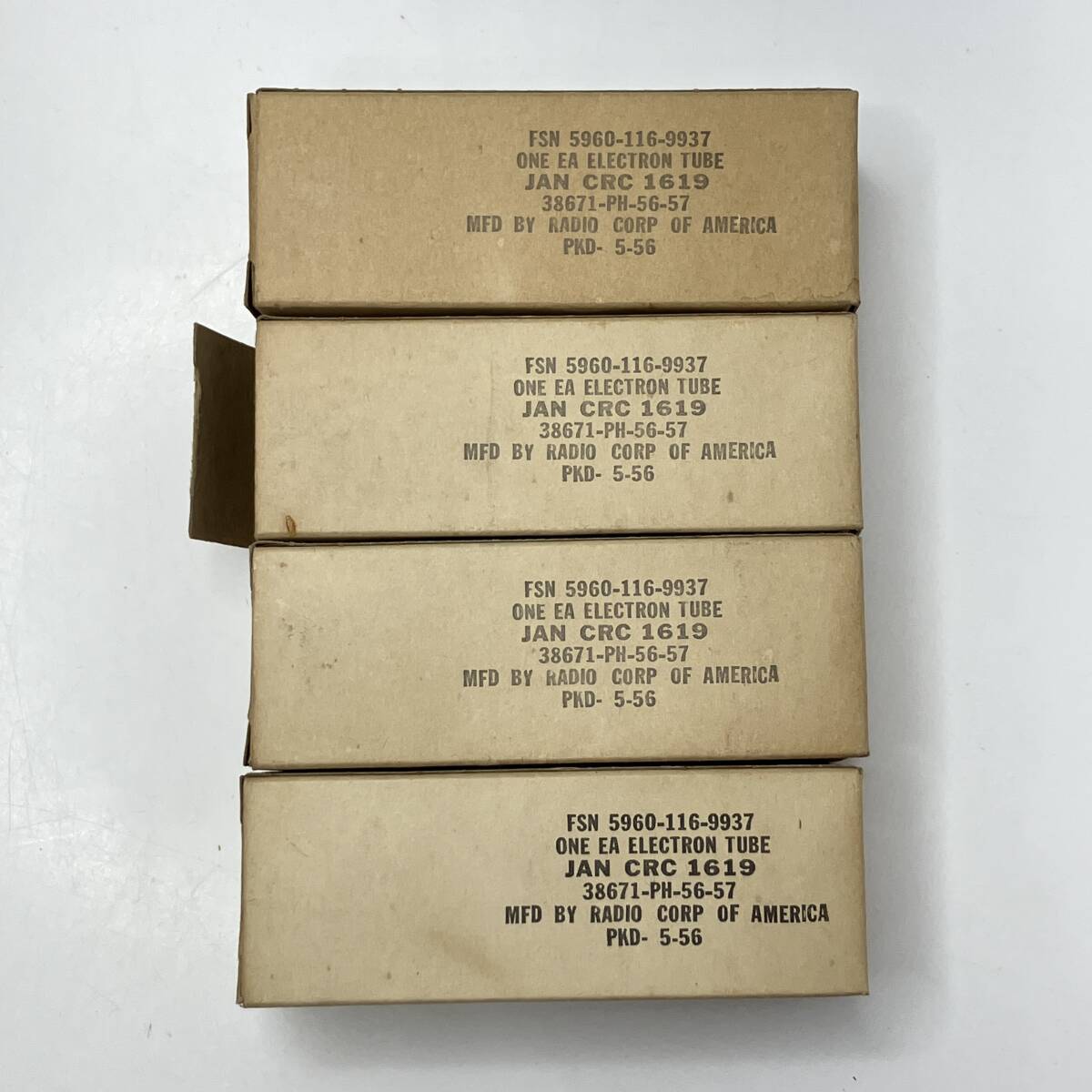 Yahoo!オークション - (志)RCA 真空管 JAN CRC-1619 4本セット メタル...