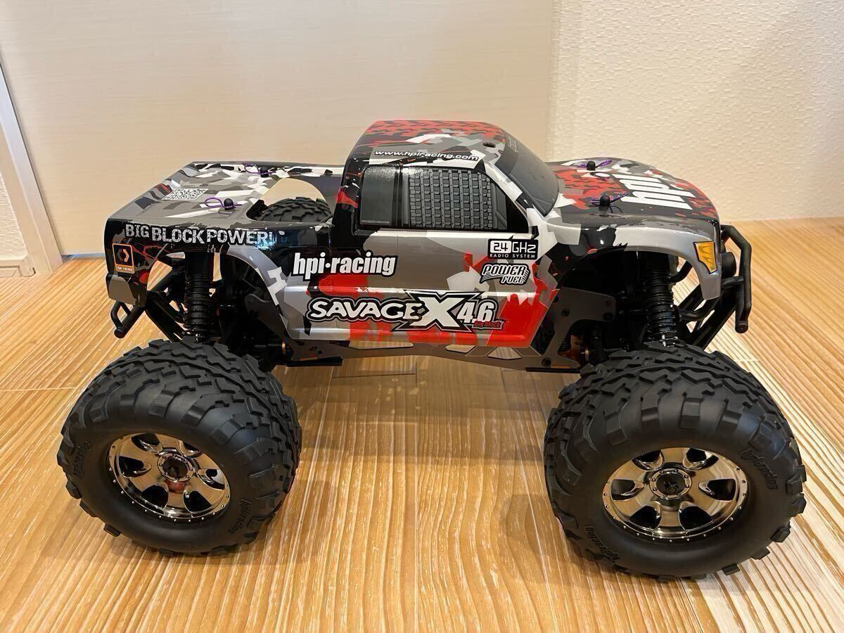 Yahoo!オークション - hpi ラジコン サベージSAVAGE X4.6 中古