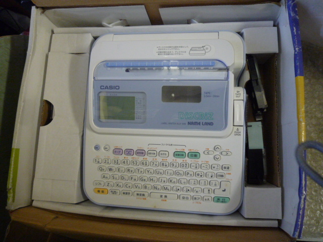 Yahoo!オークション - CASIO ネームランド DISC BIZ KLD-200 テープ付...