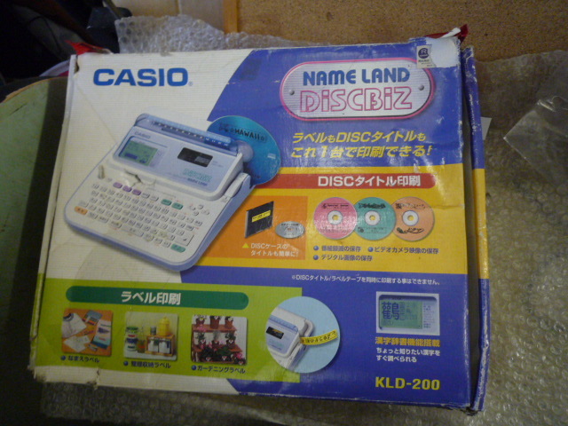 Yahoo!オークション - CASIO ネームランド DISC BIZ KLD-200 テープ付...