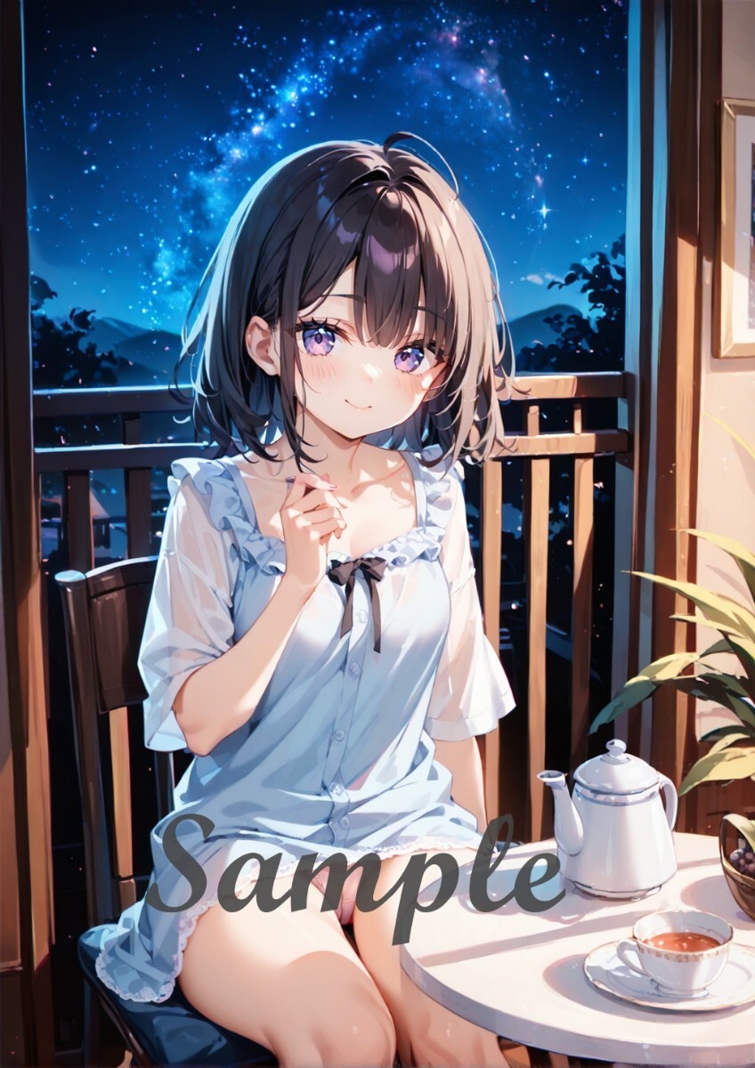 Yahoo!オークション - オリジナル アニメ イラスト A4 アート ポスタ...