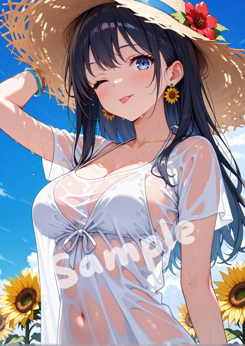 B0025 水着 女の子 セクシー 高画質 A4 オリジナル AI イラスト かわいい 美女 綺麗 匿名配送 アート ポスター コスプレ :: Yahoo!Auction｜DEJAPAN ...