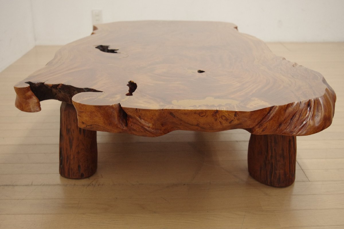 Yahoo!オークション - 天然木 欅 けやき 無垢材 一枚板 厚さ7cm 約W135...