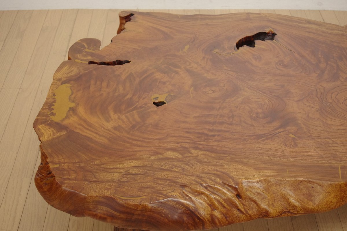 Yahoo!オークション - 天然木 欅 けやき 無垢材 一枚板 厚さ7cm 約W135...