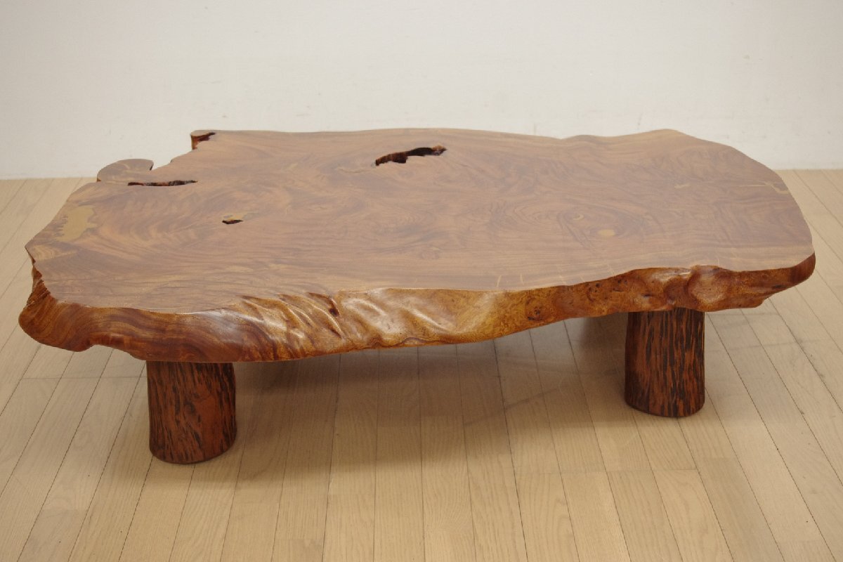 Yahoo!オークション - 天然木 欅 けやき 無垢材 一枚板 厚さ7cm 約W135...