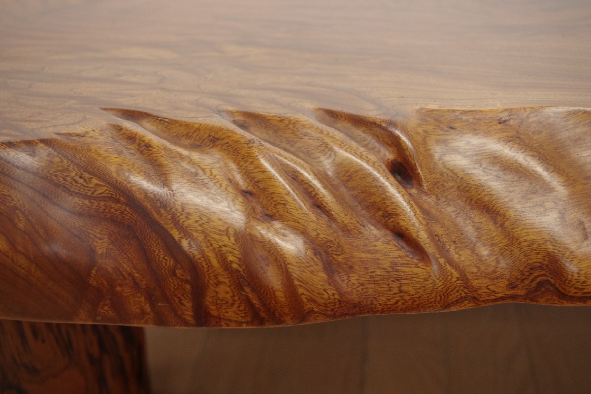 Yahoo!オークション - 天然木 欅 けやき 無垢材 一枚板 厚さ7cm 約W135...