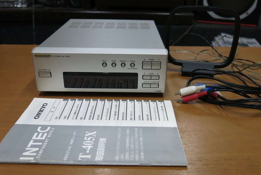 Yahoo!オークション - ONKYO T-405X FMステレオ/AMチューナー 取説付き...