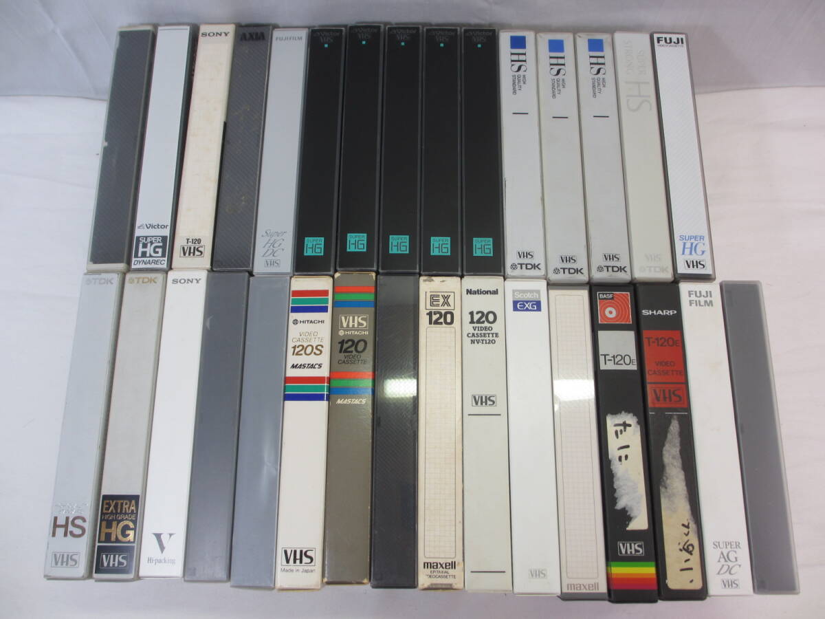 Yahoo!オークション - A106 使用済み VHS ビデオテープ 31本 記録媒体...
