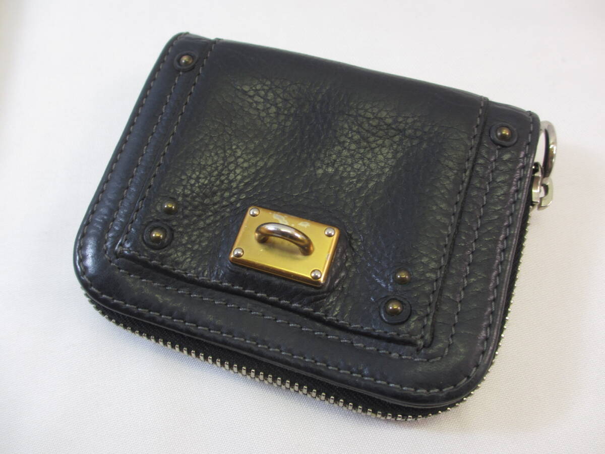 Yahoo!オークション - A136 Chloe クロエ レザー 二つ折り 財布 レディ...