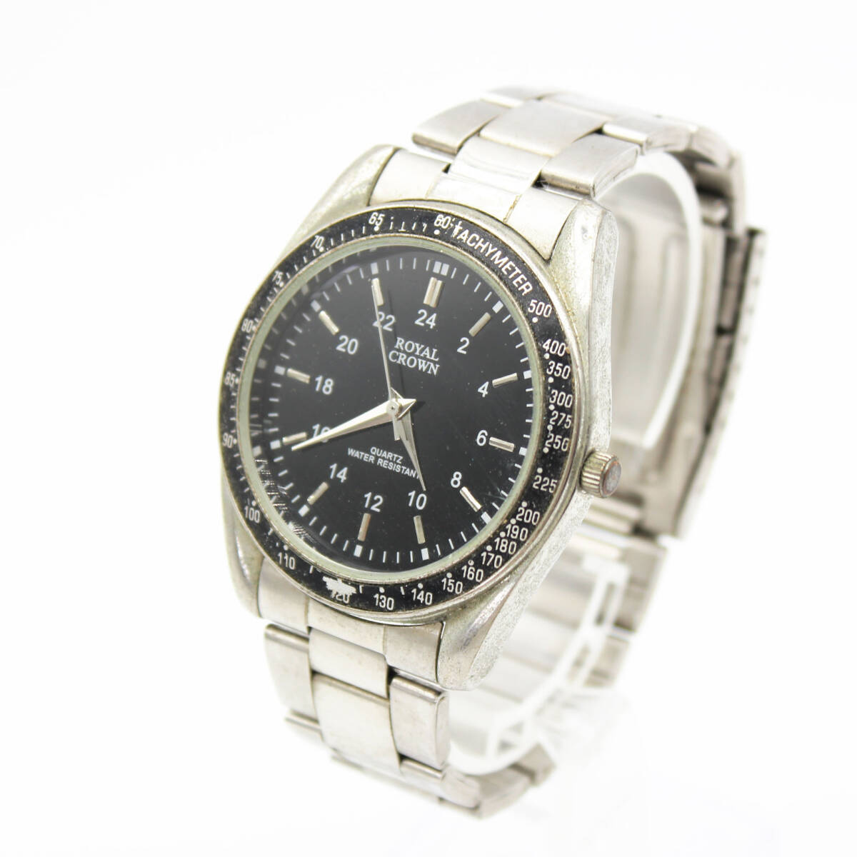W250512-07 ROYAL CROWN ロイヤルクラウン TM-121G メンズ腕時計 クォーツ ジャンク 文字盤ブラック(3針（時、分、秒）)｜売買されたオークション情報、yahooの ...