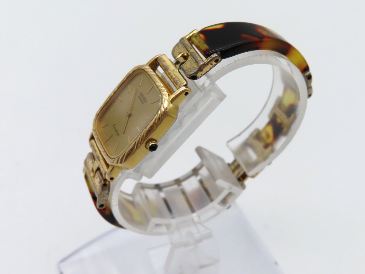 Yahoo!オークション - 1円 セイコー 8420-6390 エクセリーヌ 14K/SS ...