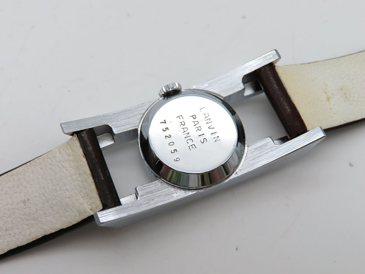 Yahoo!オークション - 1円 LANVIN SS ミラー文字盤 レディース 不動 ...